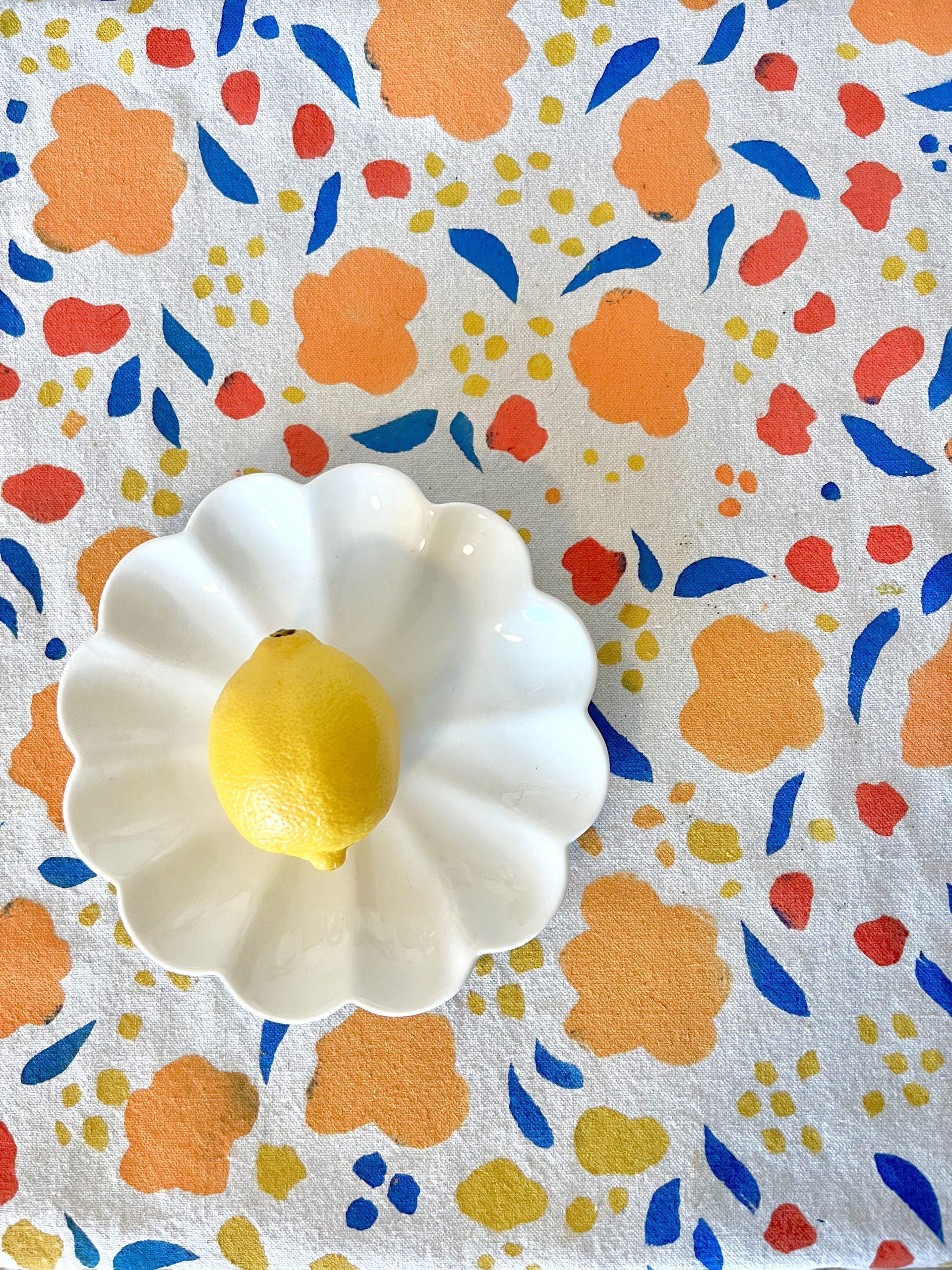 How to Make a Hand-Printed Fabric (using the stencil method) - BLE